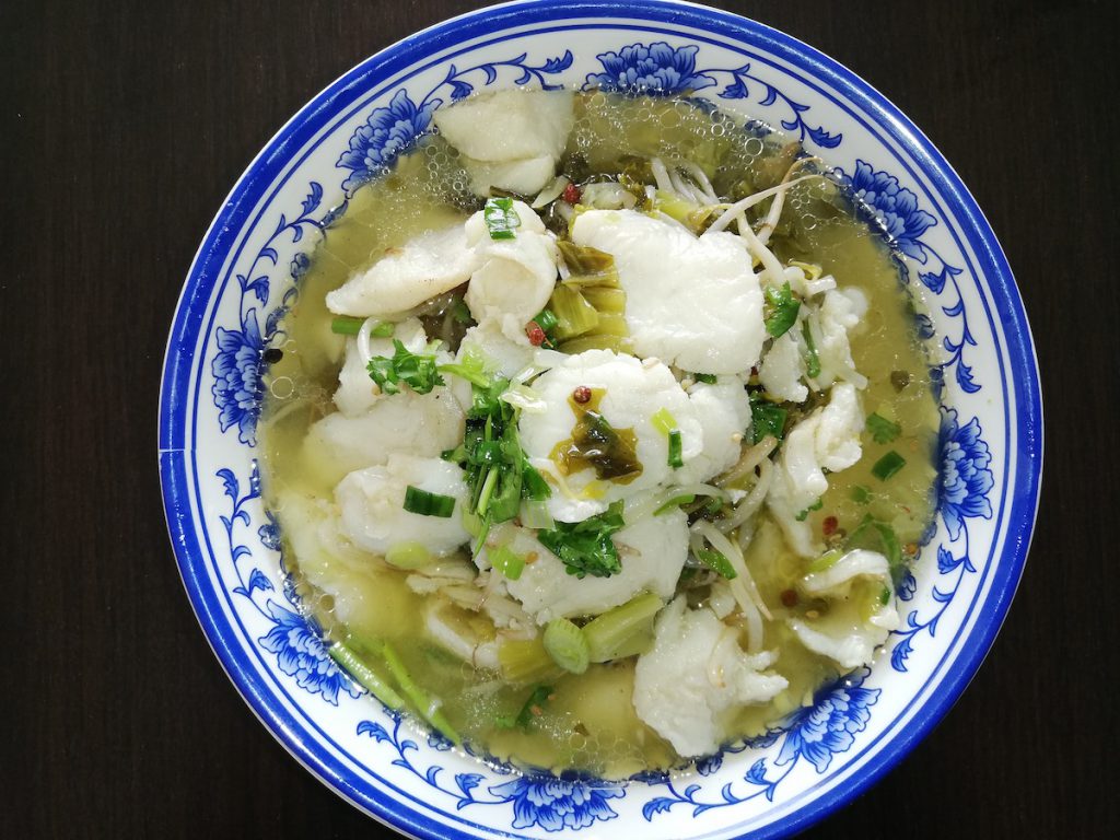 Boiled fish with pickled cabbage – Yangda Chinese Restaurant